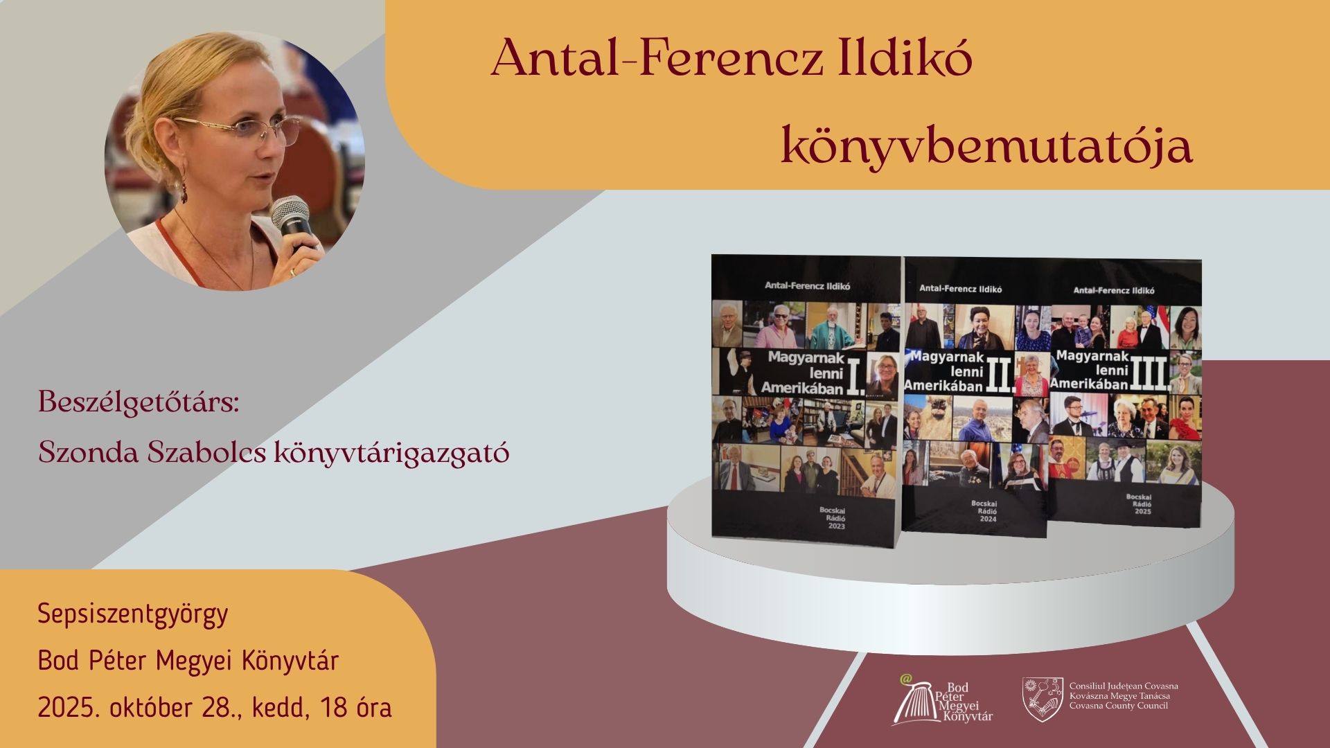 Magyarnak lenni Amerikában – lansarea cărții lui Antal-Ferencz Ildikó ...