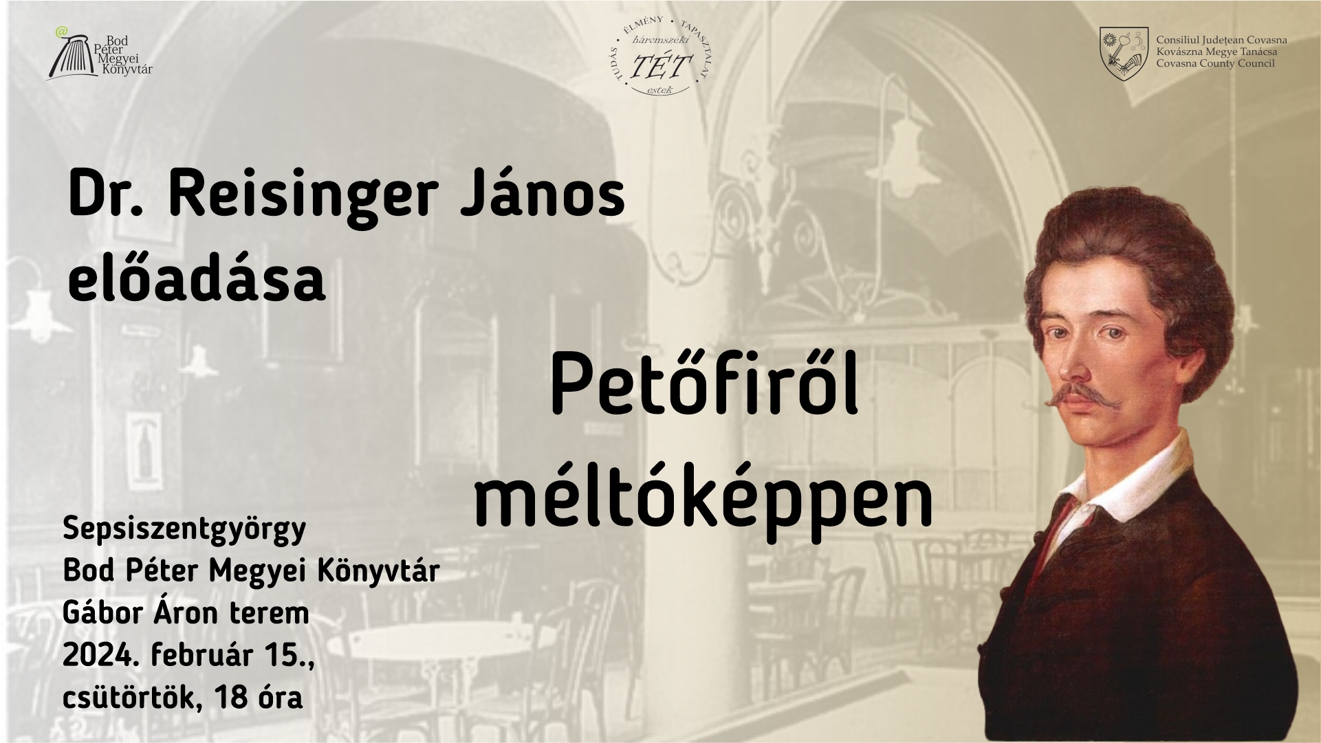 Prelegerea lui Dr. Reisinger János: Despre Petőfi – cu demnitate ...